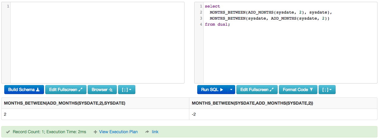 PL SQL MONTHS BETWEEN Function Level Up
